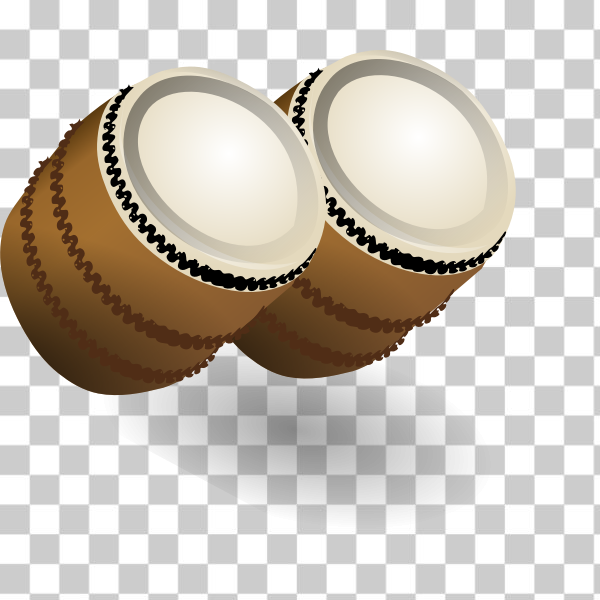 Free: SVG A pair of bongos vector illustration - nohat.cc