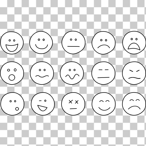 Free: SVG A set of emoticons - nohat.cc