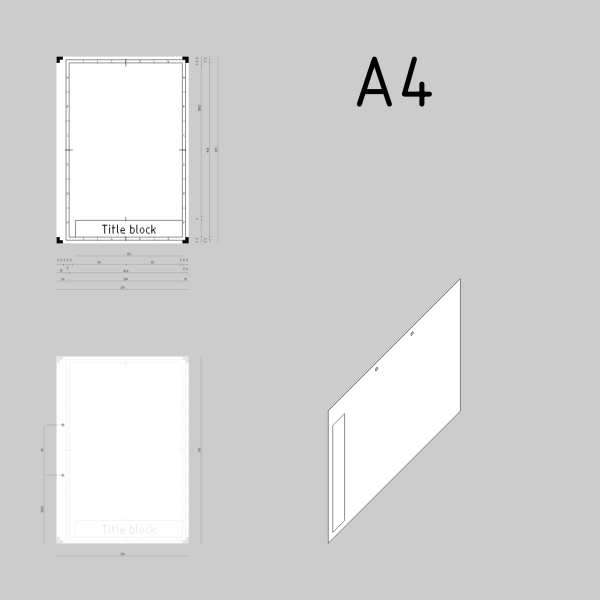 Free: SVG A4 sized technical drawings paper template vector image ...