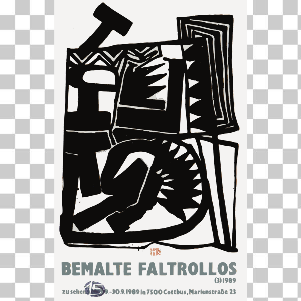 Free: SVG Abstract artistic poster for gallery exhibit - nohat.cc