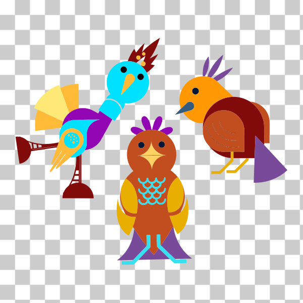 Free: SVG Abstract Birds - nohat.cc