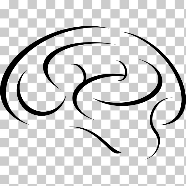 Free: SVG Abstract brain vector image - nohat.cc