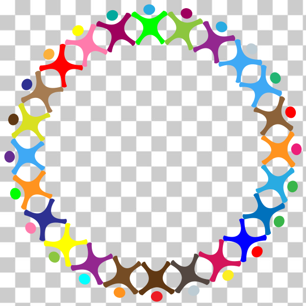 Free: SVG Abstract prismatic people circle - nohat.cc