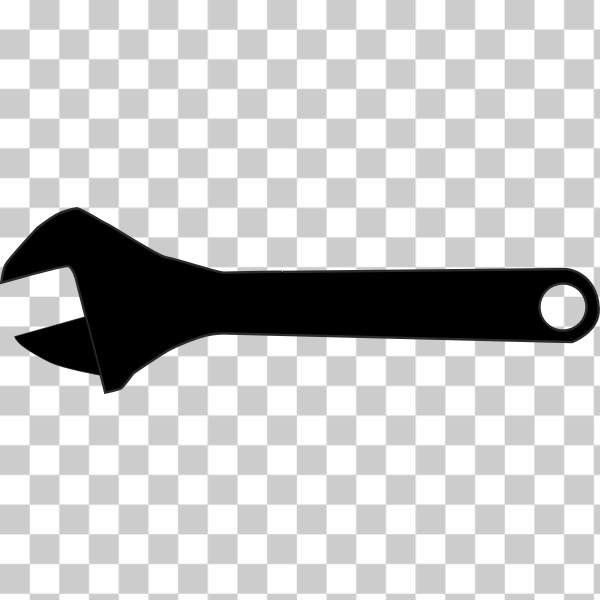 Free: SVG Adjustable spanner silhouette - nohat.cc