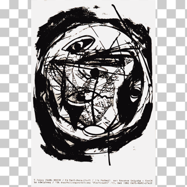 Free: SVG Advertising poster for artistic exhibit - nohat.cc