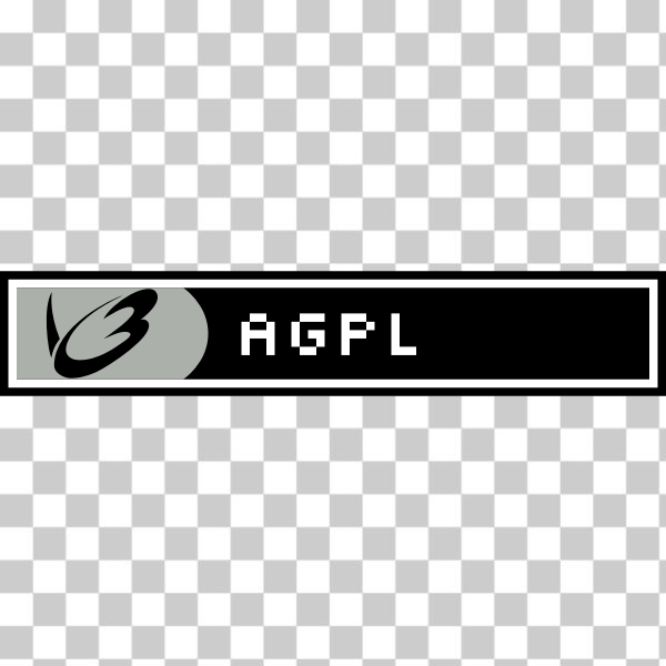 Free: SVG AGPL License Web Badge vector image - nohat.cc