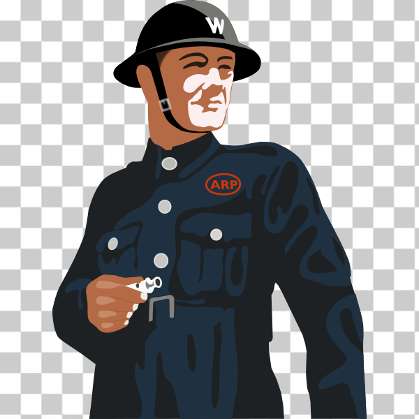 Free: SVG Air Raid Warden vector image - nohat.cc