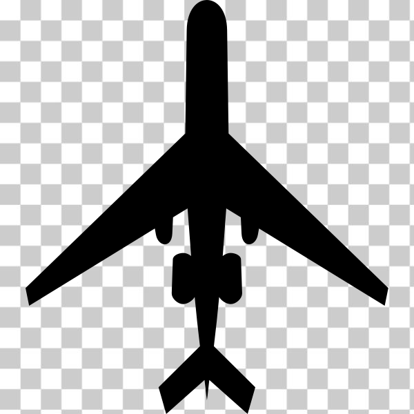Free: SVG Airplane pictogram vector - nohat.cc