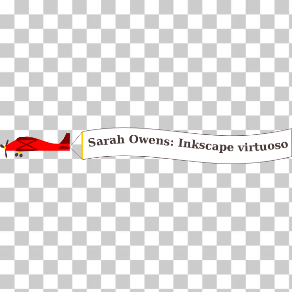 Free: SVG Airplane with a banner - nohat.cc