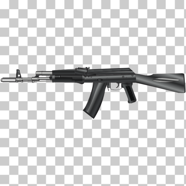 Free: SVG AK-47 Kalashnikov rifle - nohat.cc
