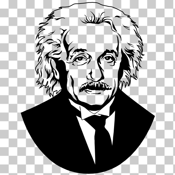 Free: SVG Albert Einstein vector image - nohat.cc
