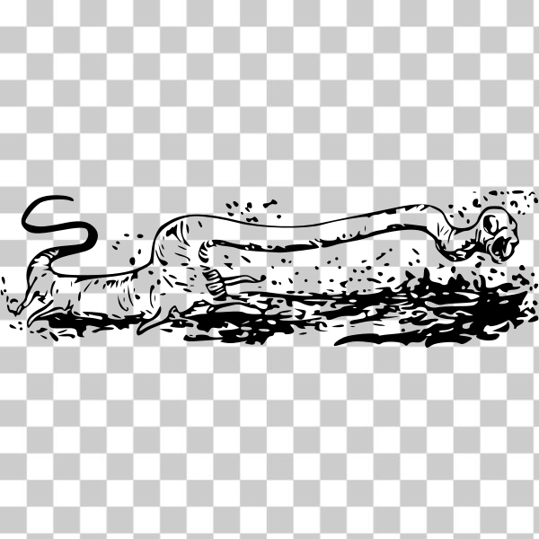 Free: SVG Alien snake comic vector drawing - nohat.cc