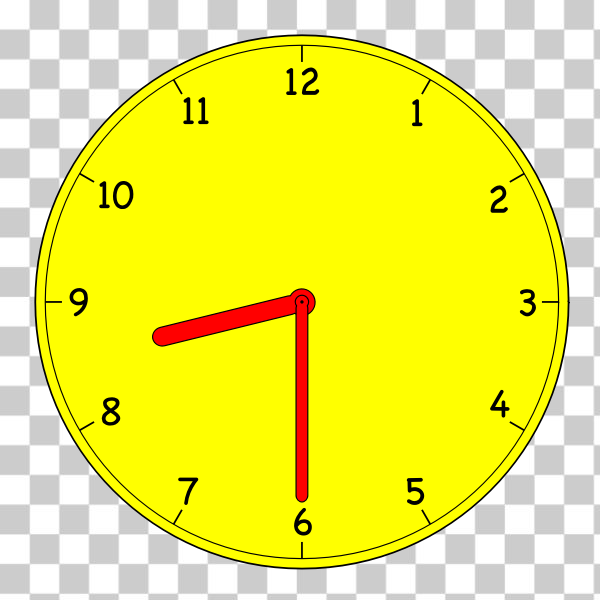Free: SVG Analogue clock vector graphics - nohat.cc