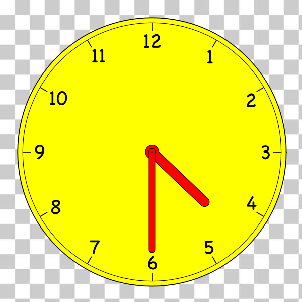 Free: SVG Analogue clock vector illustration - nohat.cc