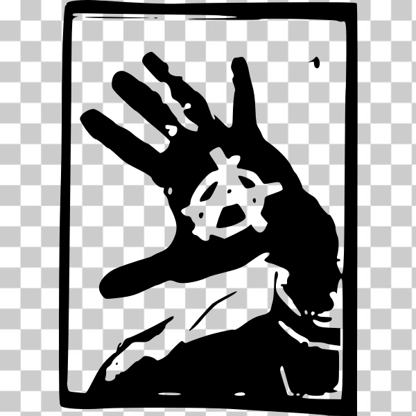 Free: SVG Anarchism stop hand - nohat.cc