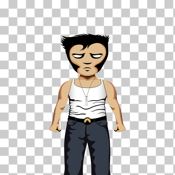 Free: SVG Angry wild man - nohat.cc