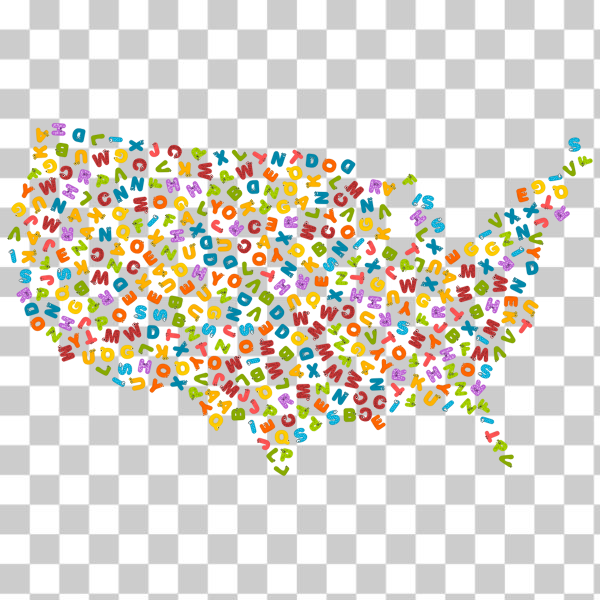 Free: SVG Animal alphabet US map - nohat.cc