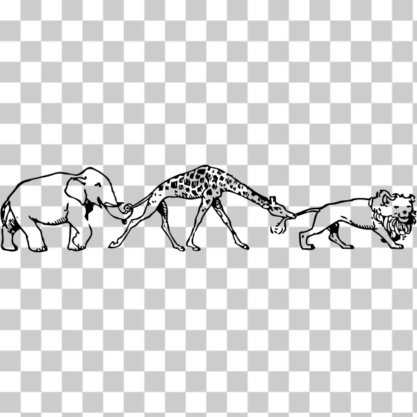 Free: SVG animal parade - nohat.cc