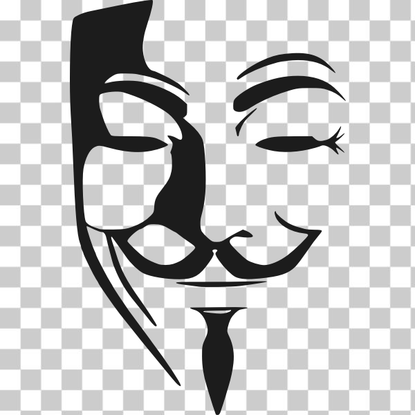 Free: SVG Anonymous mask - nohat.cc