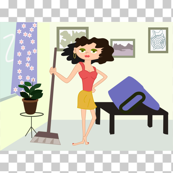 Free: SVG Apartment cleaning cartoon image - nohat.cc