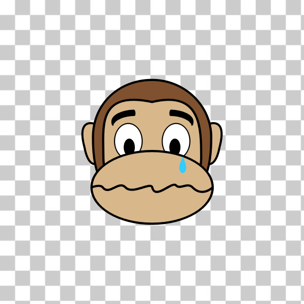 Free: SVG Ape crying - nohat.cc