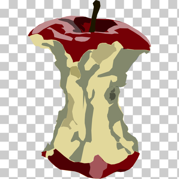 Free: SVG Apple core vector illustration - nohat.cc