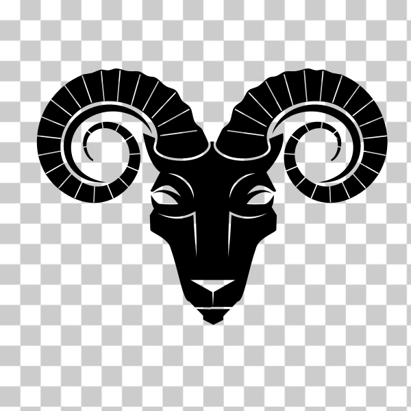 Free: SVG Aries zodiac symbol clip art - nohat.cc