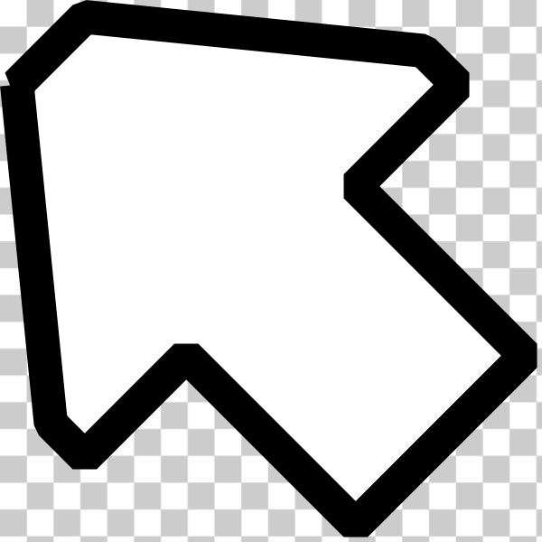 Free: SVG Arrow pointing up left vector image - nohat.cc