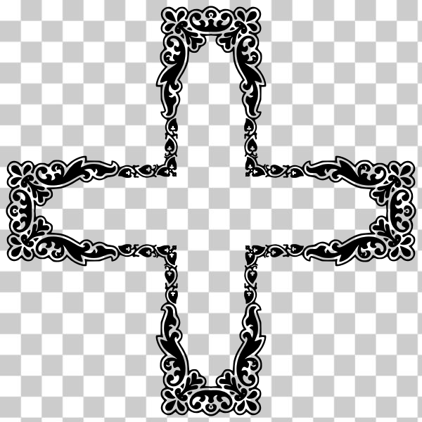 Free: SVG Art Deco cross - nohat.cc