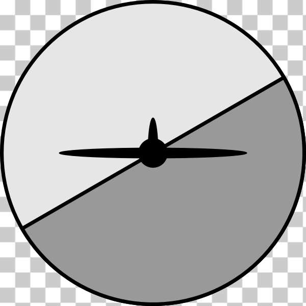 Free: SVG Artificial horizon and airplane silhouette - nohat.cc