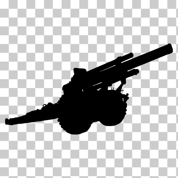 Free: SVG Artillery Gun silhouette - nohat.cc
