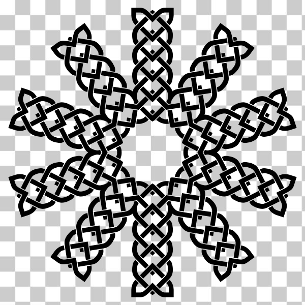 Free: SVG Arty flower silhouette - nohat.cc