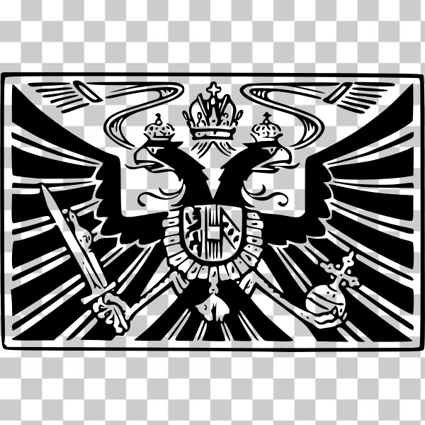 Free: SVG Austrian Eagle crest vector - nohat.cc