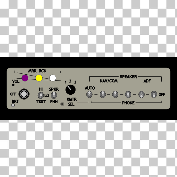 Free: SVG Aviation audio panel vector graphics - nohat.cc