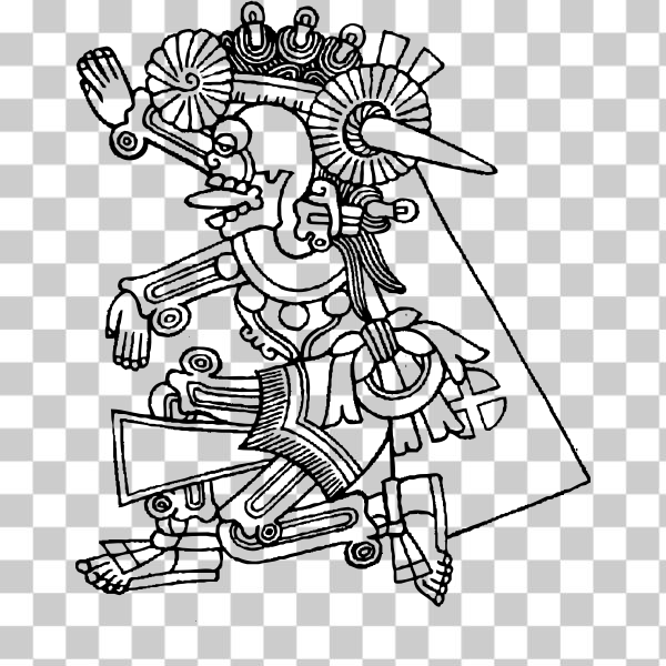 Free: SVG Aztec god - nohat.cc