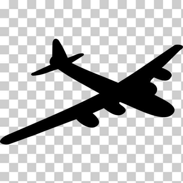 Free: SVG B-29 bomber airplane vector image - nohat.cc