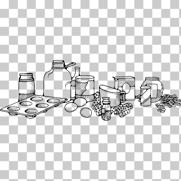 Free: SVG Baking ingredients vector clip art - nohat.cc