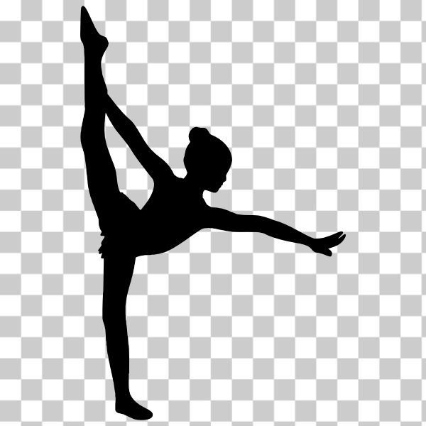Free: SVG Ballerina silhouette vector image - nohat.cc
