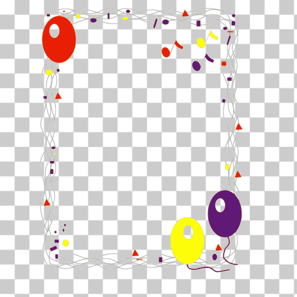 Free: SVG Balloon border vector graphics - nohat.cc