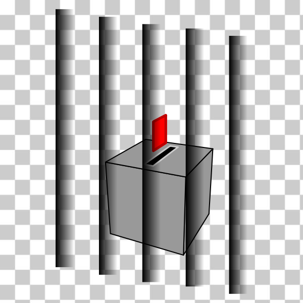 Free: SVG Ballot Box Behind Bars - nohat.cc