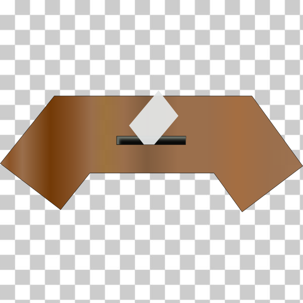Free: SVG Ballot box top view vector image - nohat.cc