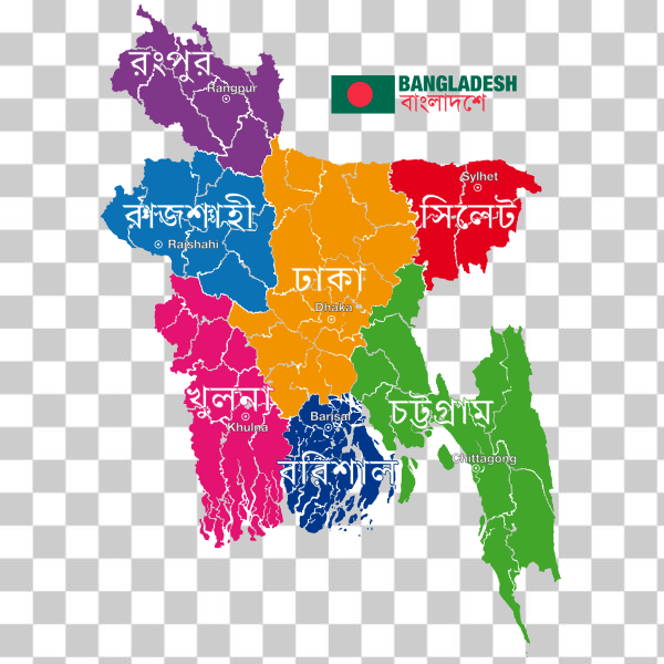 Free: SVG Bangladesh Political Map - nohat.cc