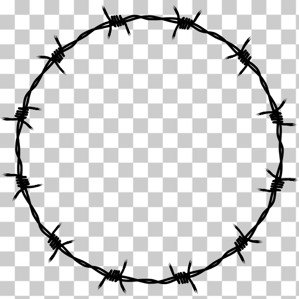 Free: SVG Barbed wire frame - nohat.cc