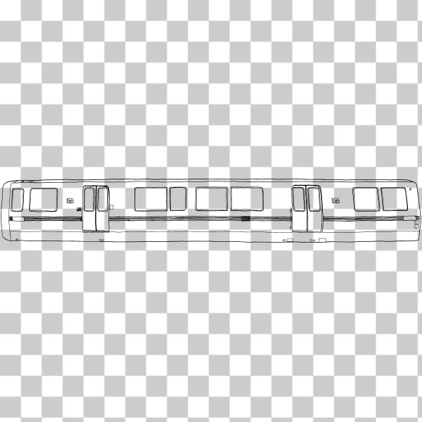 Free: SVG BART Train profile vector clip art - nohat.cc