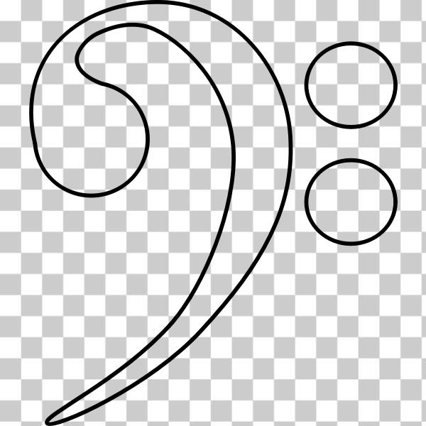 Free: SVG Bass clef vector graphics - nohat.cc