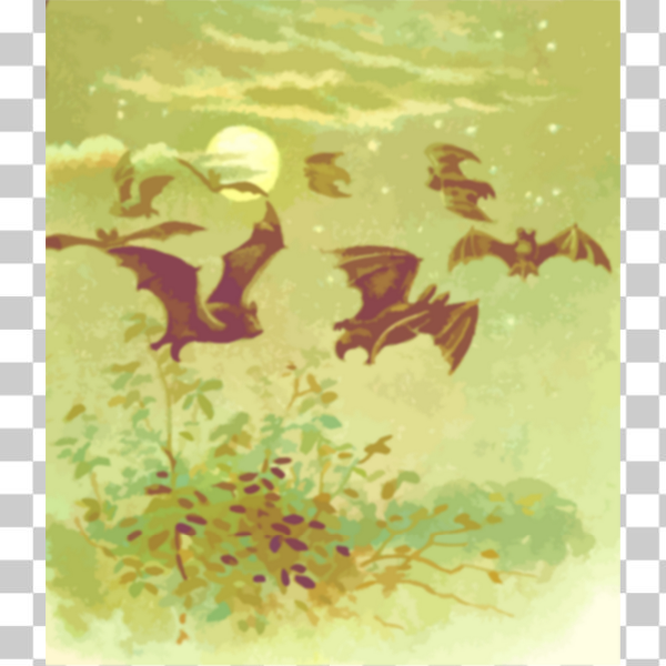 Free: SVG Bats in nature - nohat.cc