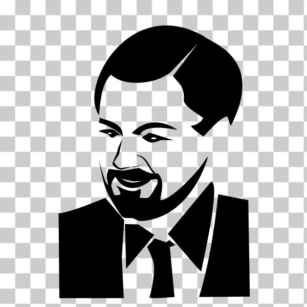 Free: SVG Bearded man vector image - nohat.cc