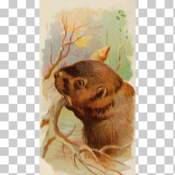 Free: SVG Beaver chewing - nohat.cc