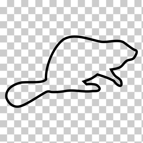 Free: SVG Beaver Outline - nohat.cc