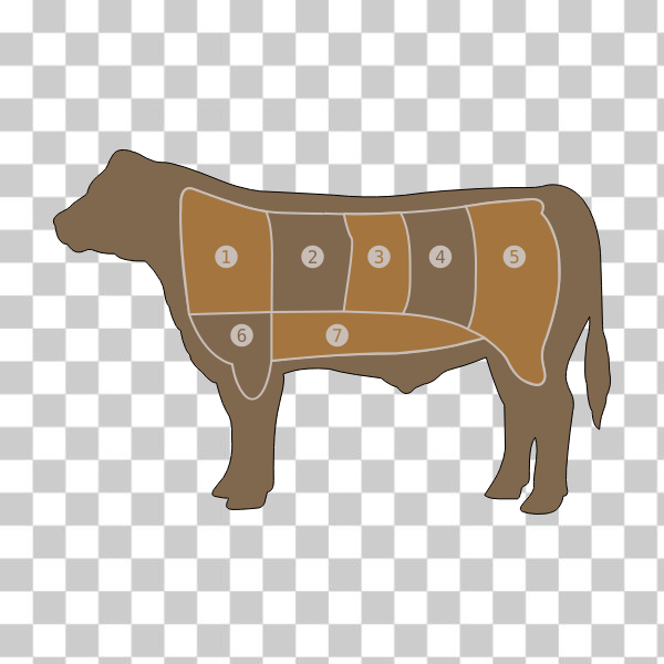 Free: SVG Beef Chart Vector - nohat.cc